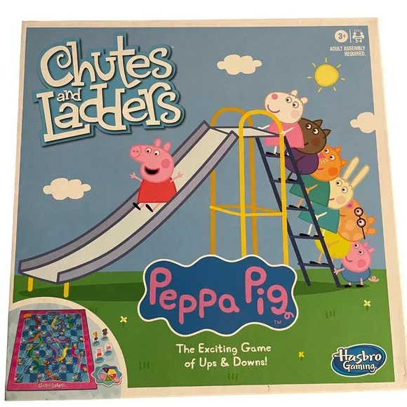 Pig Chutes Ladders Slide Into The Fun With Chutes And Ladders: Peppa